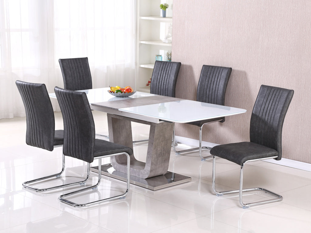 Castello 160-200cm Extension Dining Set With 6 Chairs – The Right Buy Store
