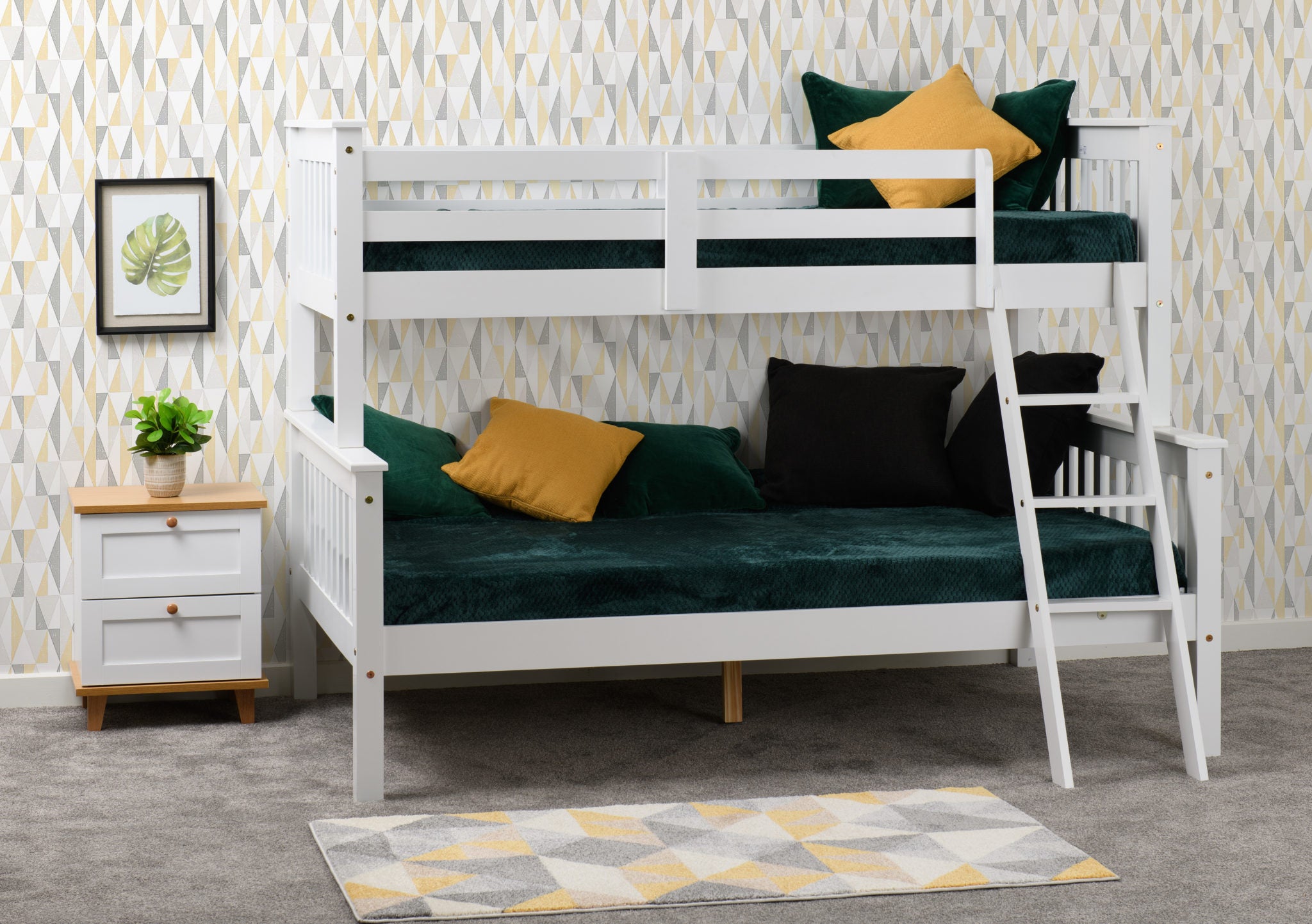 Neptune Triple Sleeper Bunk Bed- White – The Right Buy Store